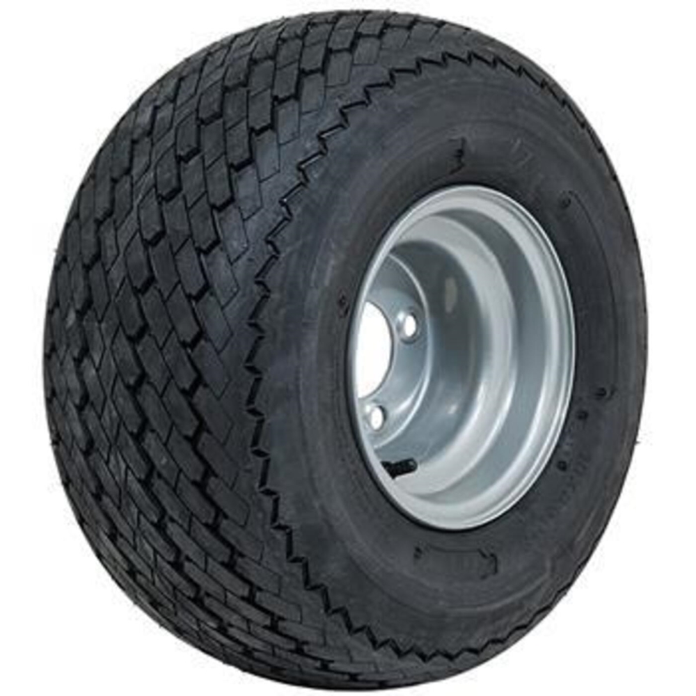 8” GTW® Topspin Tire & Silver Steel Wheel Assembly - 2026
