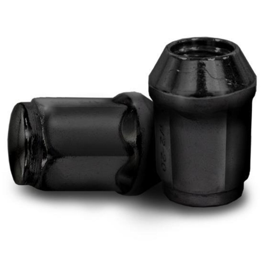 Black 1/2 x 20 Standard Lug Nuts (100 pack) - 2026